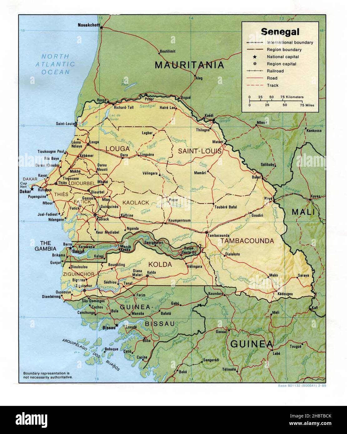 1989 map of senegal hi-res stock photography and images - Alamy