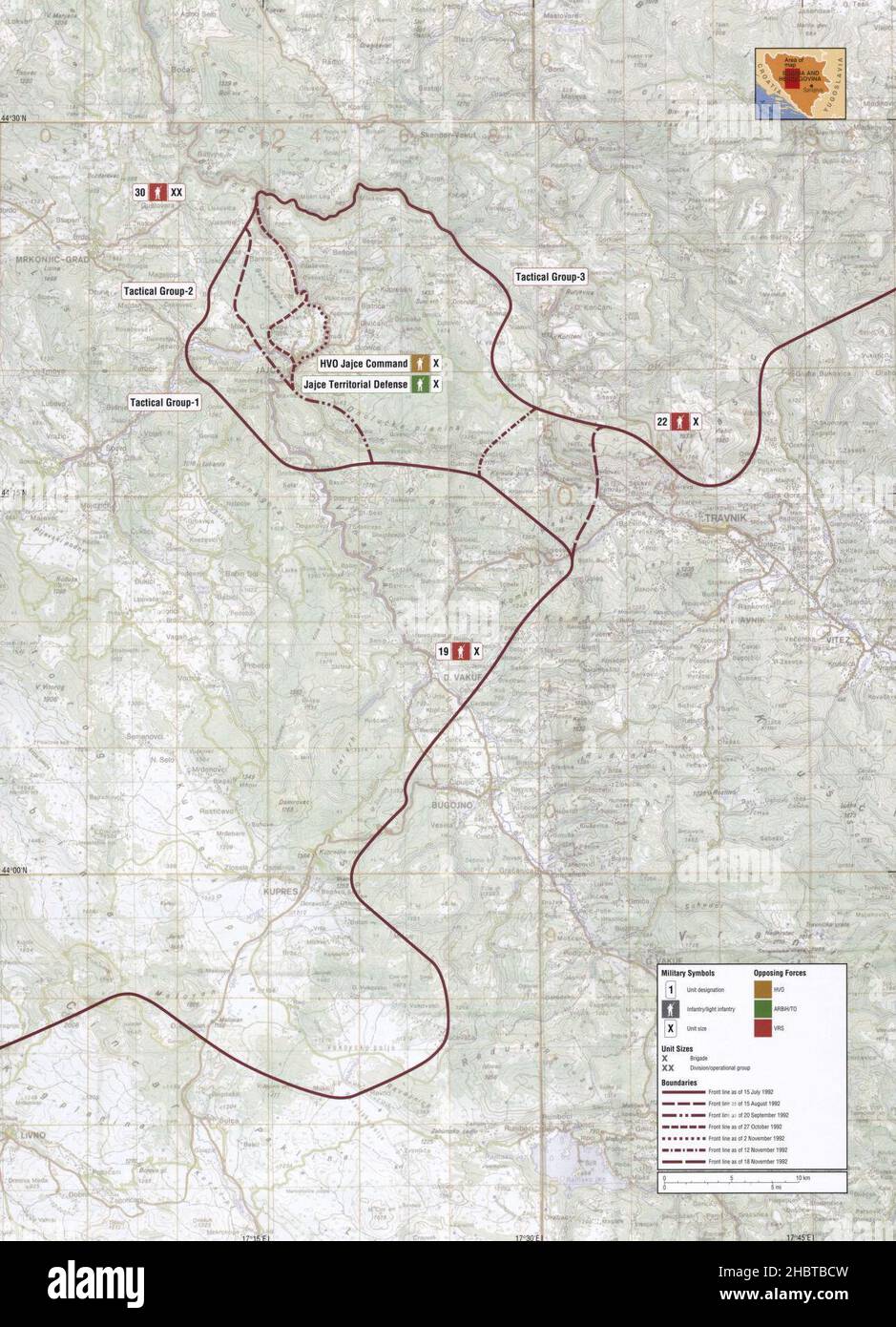 Operation vrbas map hi-res stock photography and images - Alamy