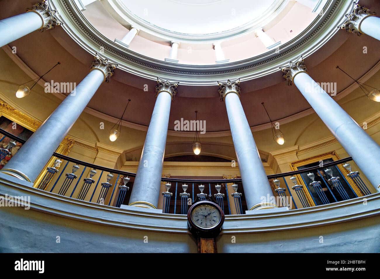Spiral stairs inside castle hi-res stock photography and images - Alamy