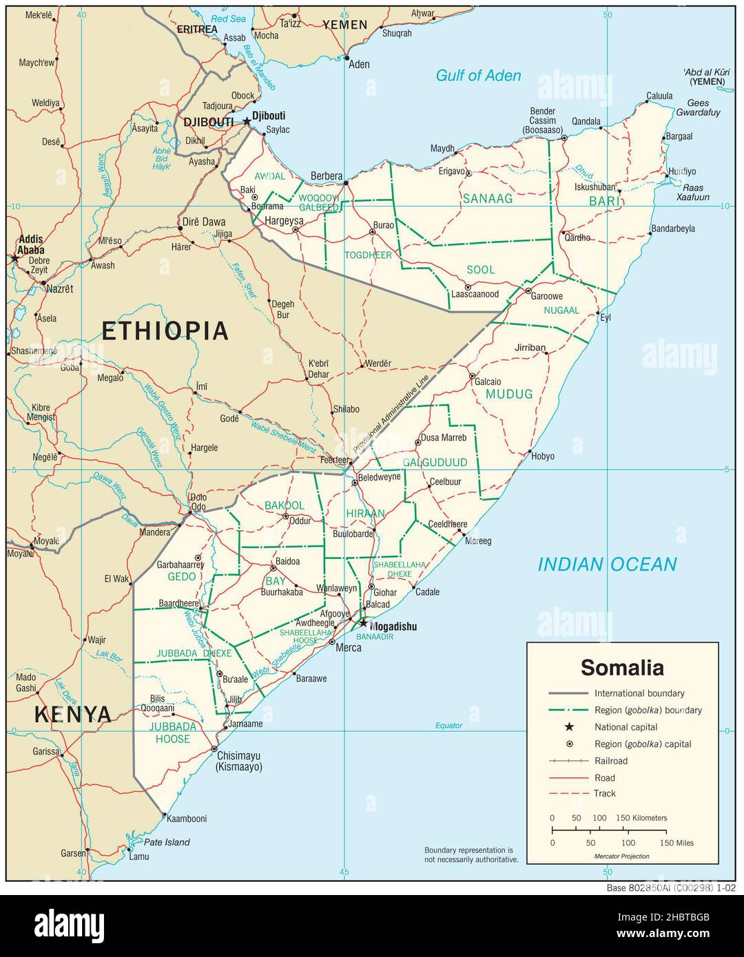 2002 somalia map hi-res stock photography and images - Alamy