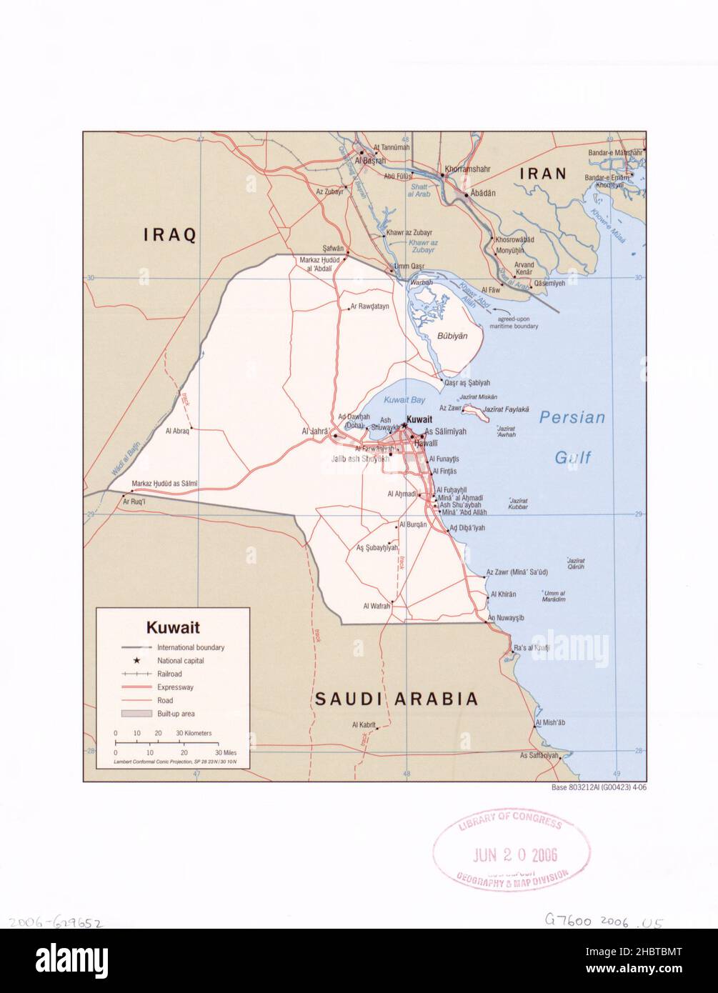 Map of kuwait hi-res stock photography and images - Alamy