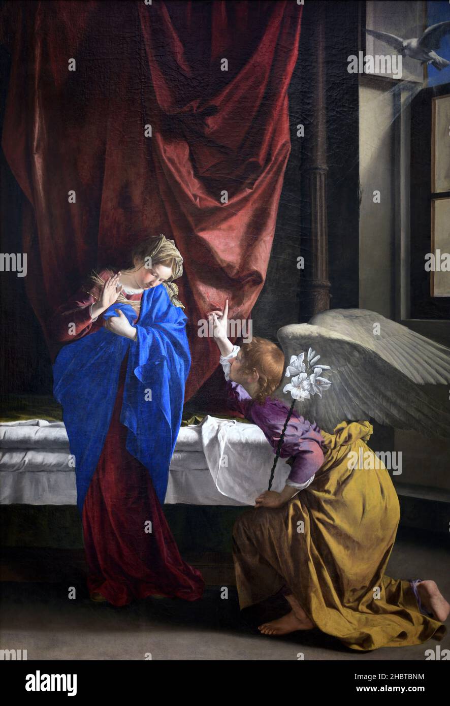 Annunciazione - 1623c. - oil on canvas 289 x 198 cm - Gentileschi ...