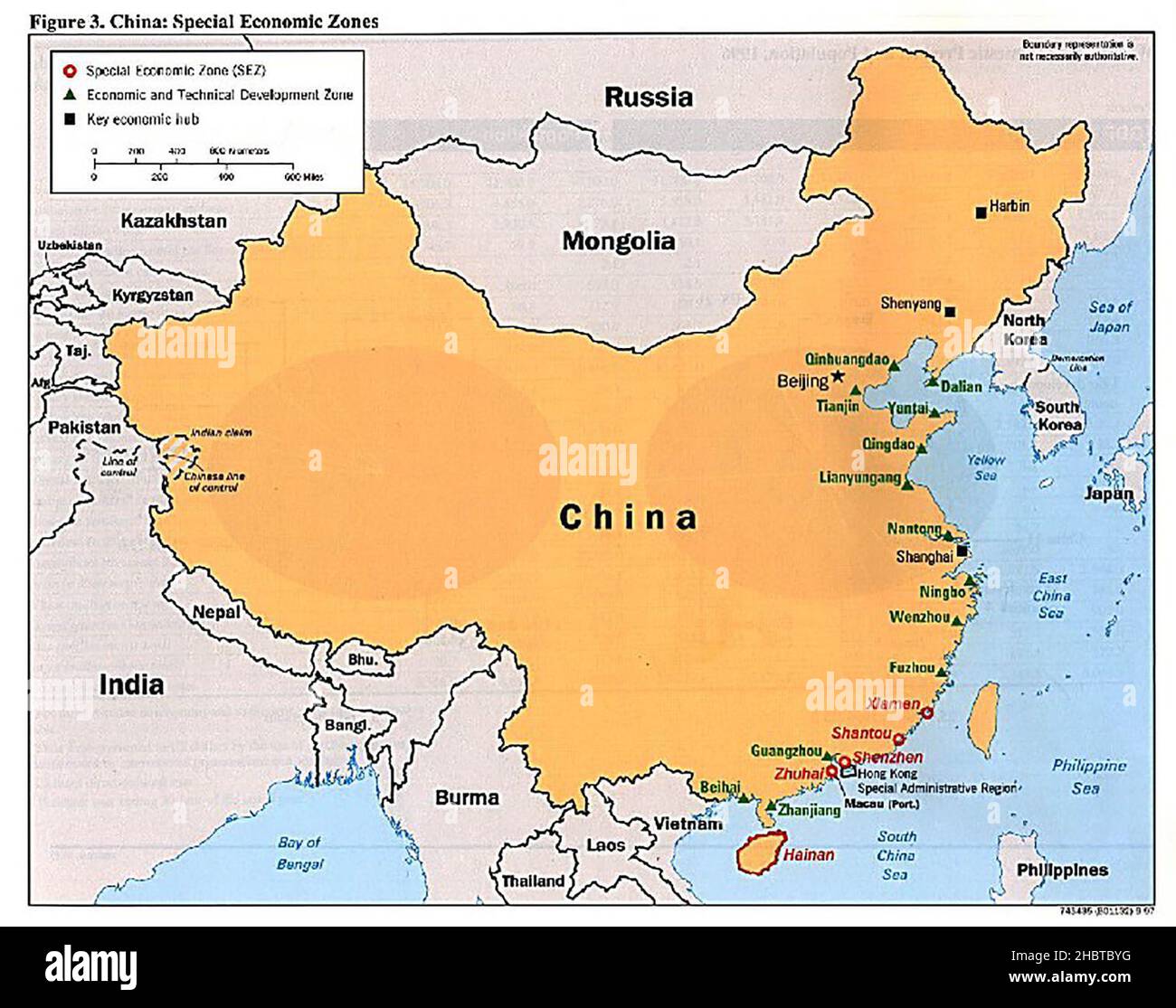 Map of China ca. 1997 Stock Photo - Alamy
