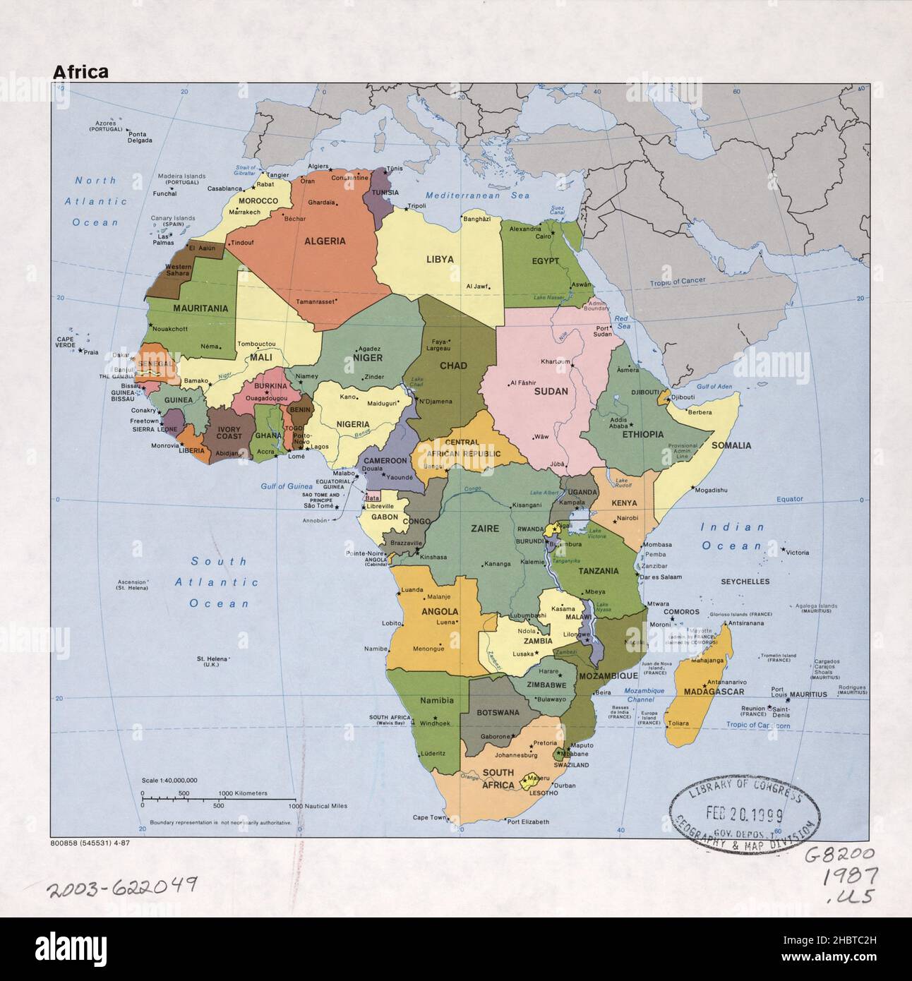 1987 map hi-res stock photography and images - Alamy