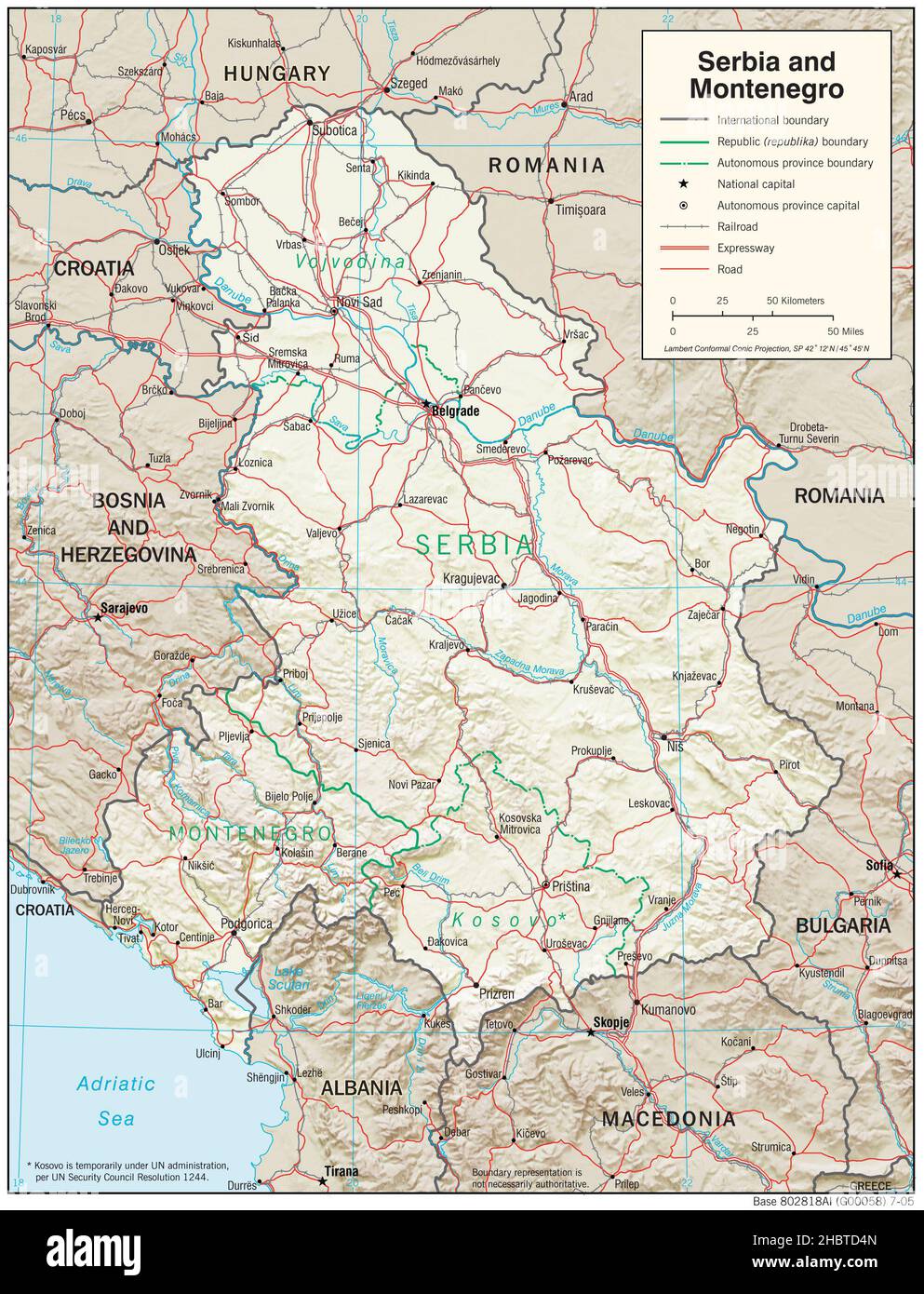 Historical kosovo map hi-res stock photography and images - Alamy