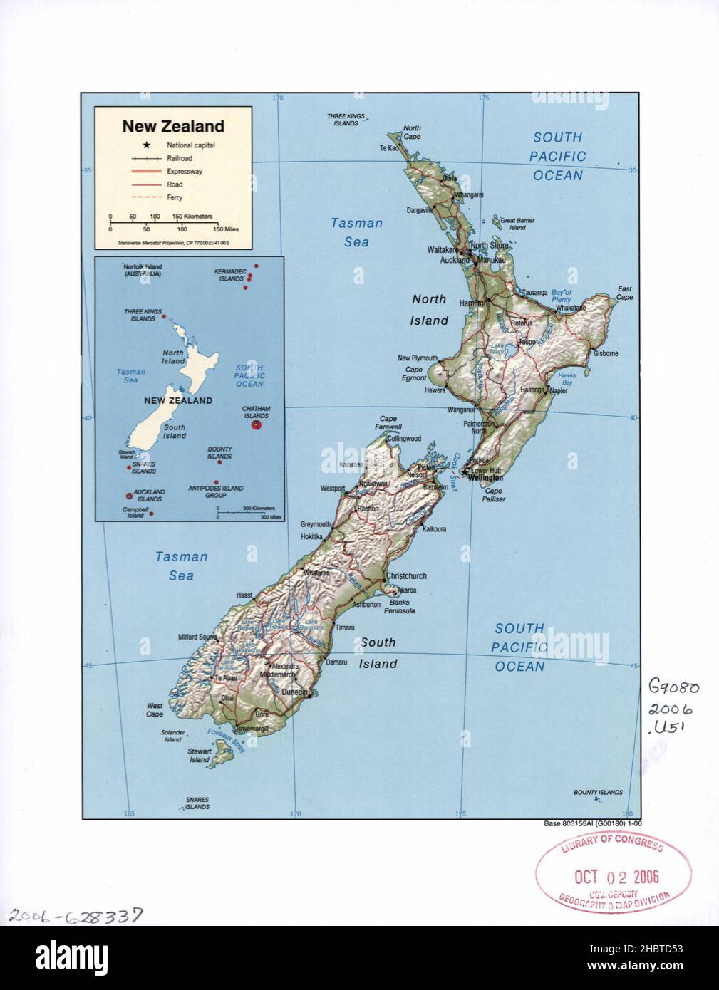 Vintage new zealand map hi-res stock photography and images - Alamy