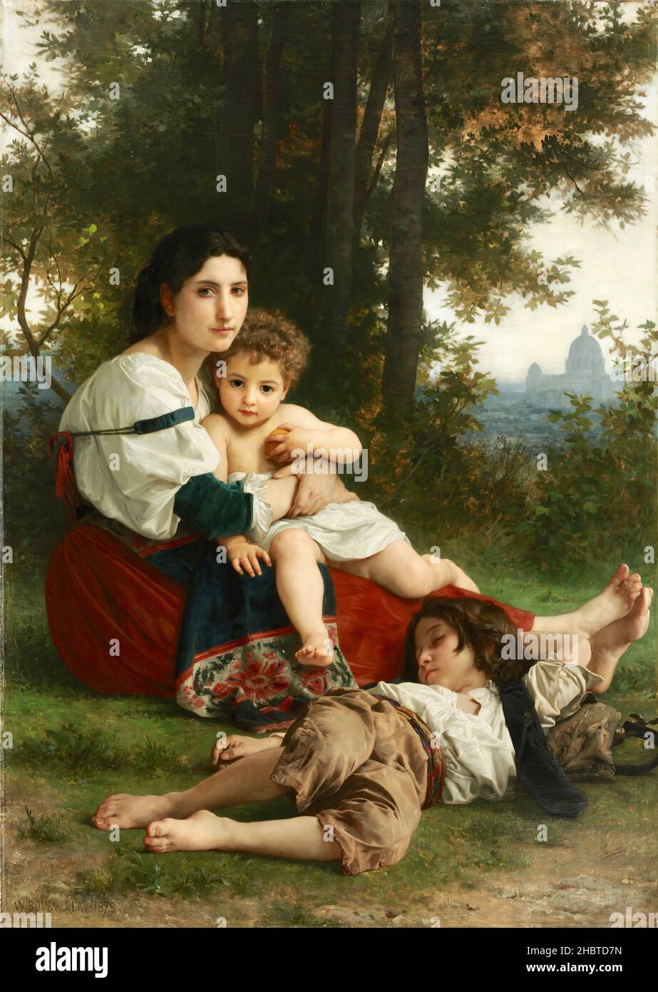 Le repos - 1879 - oil on canvas 164.5 x 107 cm - bo05Bouguereau William ...