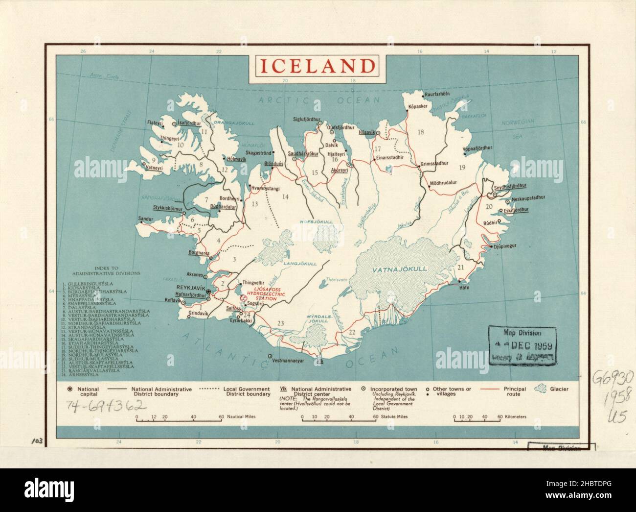 1958 map hi-res stock photography and images - Alamy