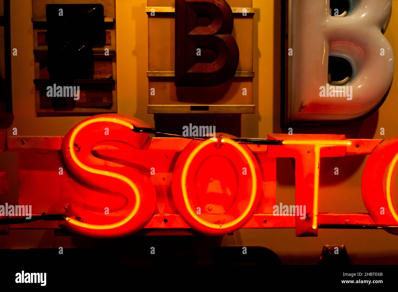 Lighted letters hi-res stock photography and images - Alamy