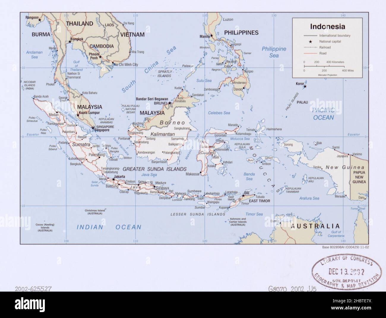2002 map of indonesia hi-res stock photography and images - Alamy