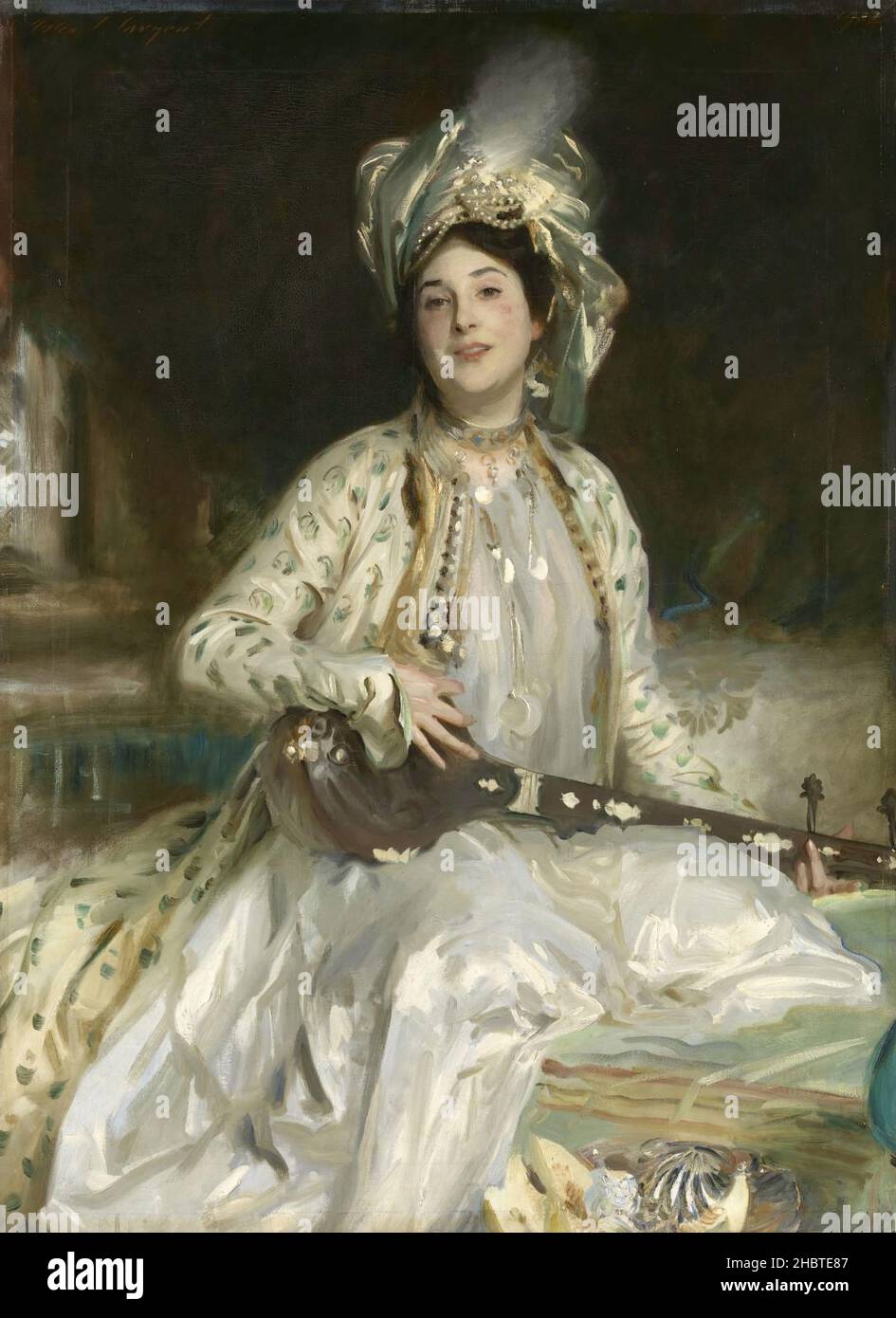 Almina, Daughter of Asher Wertheimer - 1908 - Oil on canvas 134 x 101 ...