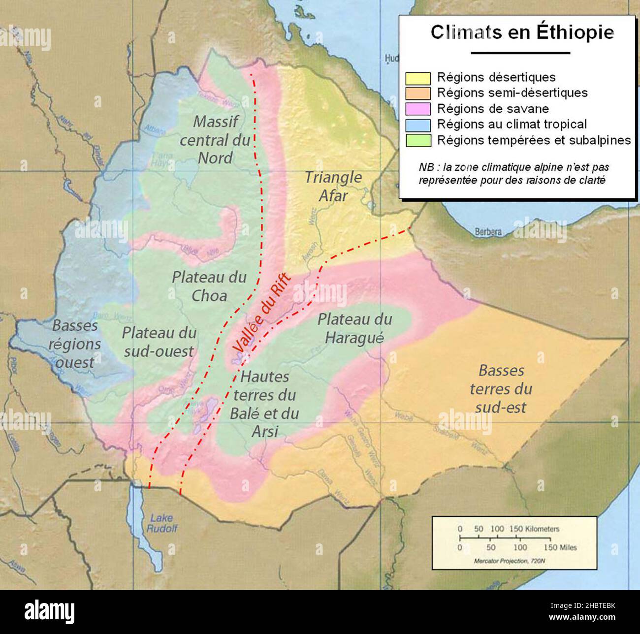Climate Map in Ethiopia Stock Photo - Alamy