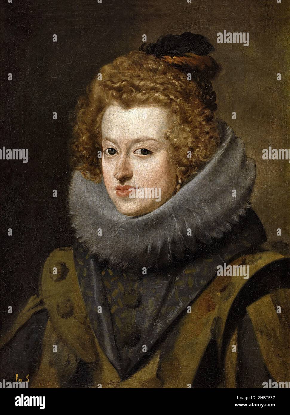 Doña María de Austria, reina de Hungría - 1630c. - Oil on canvas 59,5 x ...