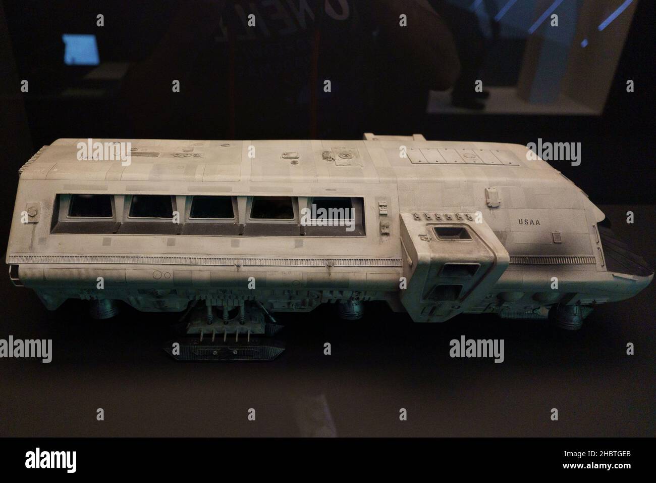 Madrid, Spain. 21st Dec, 2021. The Lunar bus model from the movie A ...