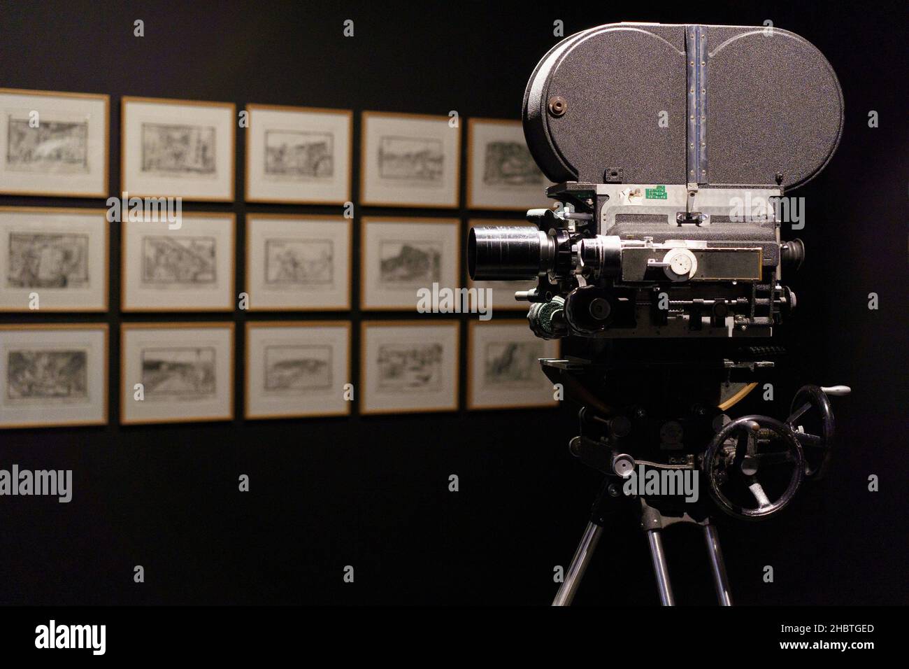 Madrid, Spain. 21st Dec, 2021. The Mitchell BNC camera seen during the ...