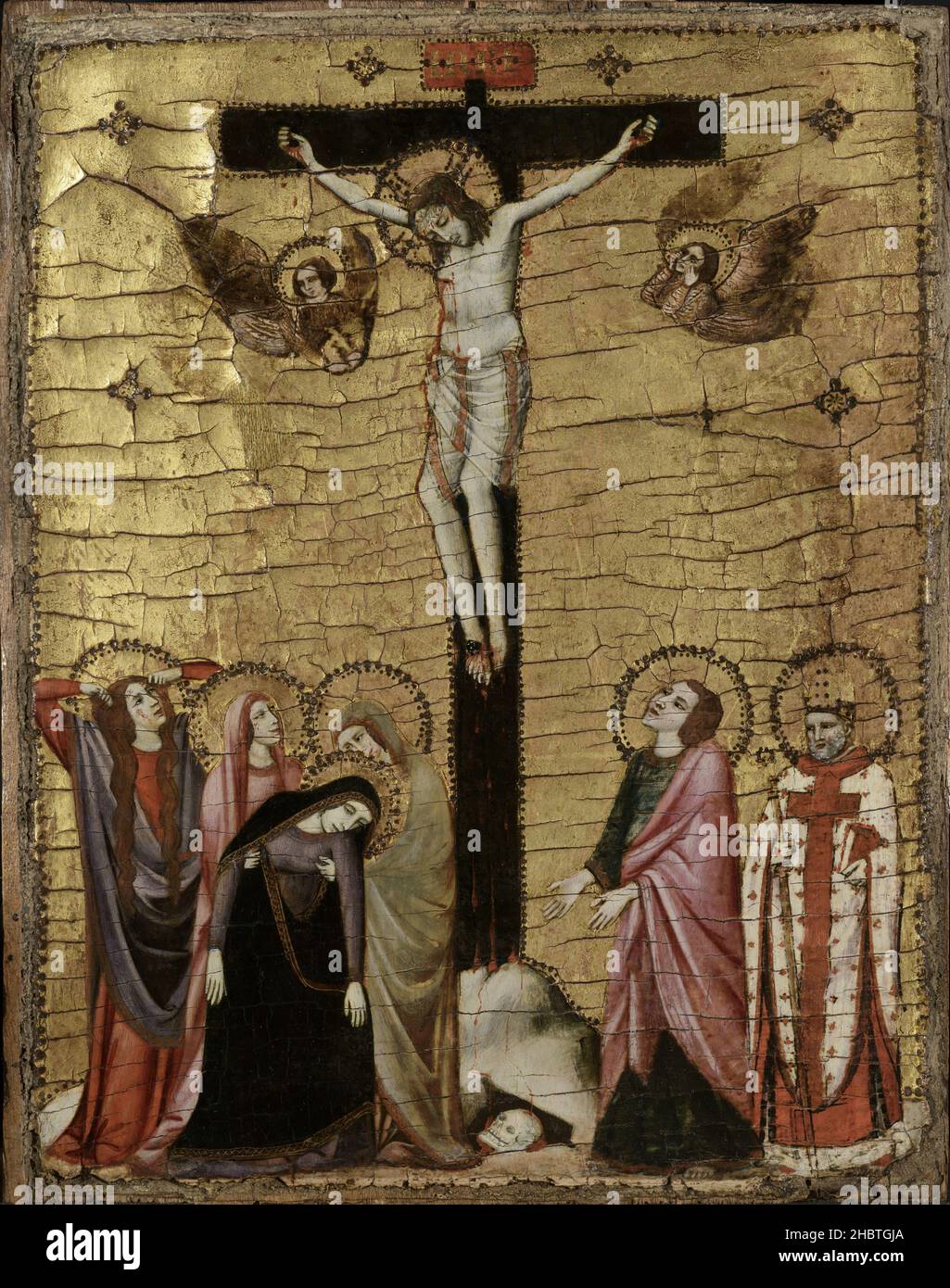 La crocefissione - 1310c. - tempera on canvas 23,3 x 17,8 cm - Maestro ...