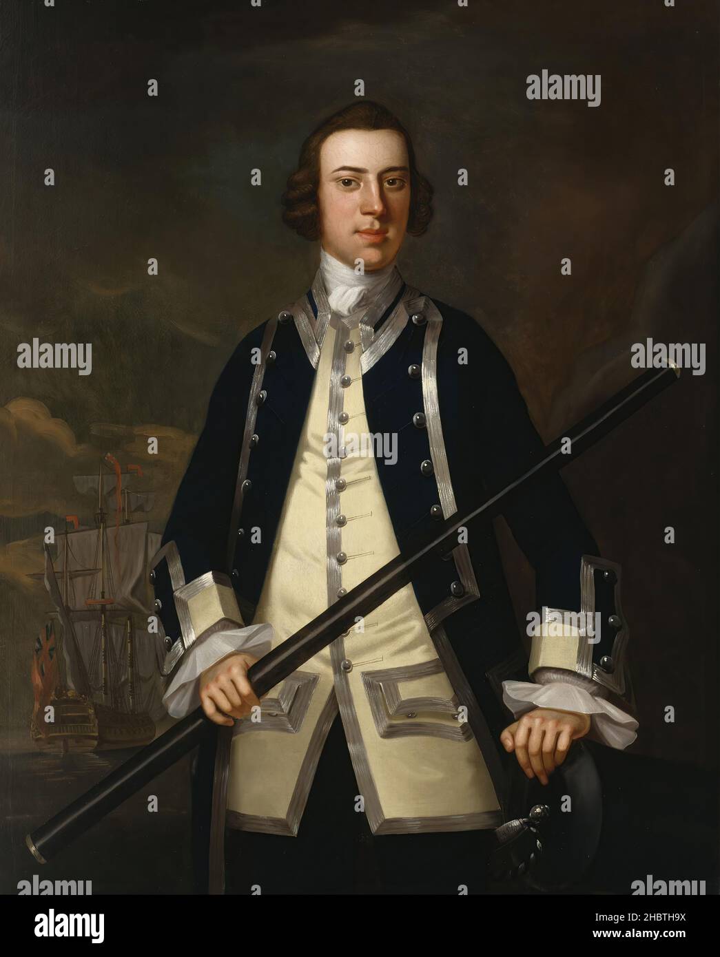 John Wollaston - Portrait of a Naval Officer, Known as Augustus Keppel ...