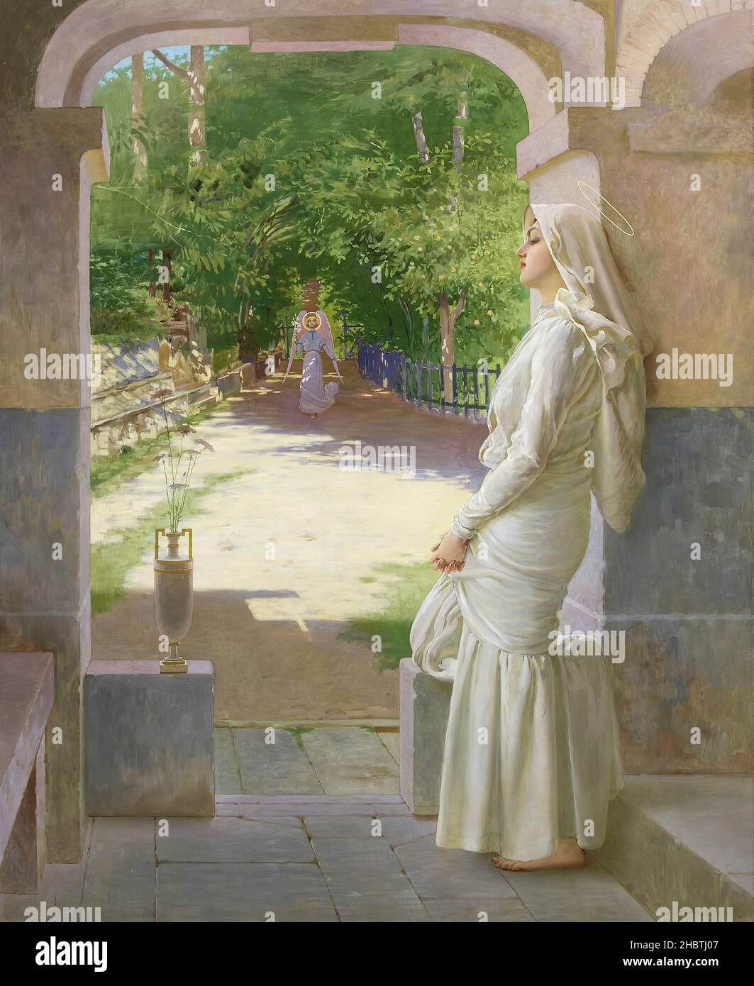 Annunciazione - 1904 Corcos Vittorio Matteo Stock Photo - Alamy