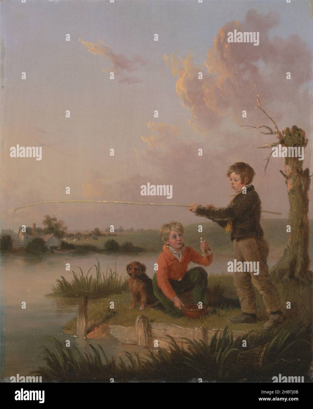 Edmund Bristow - The Young Anglers Stock Photo - Alamy