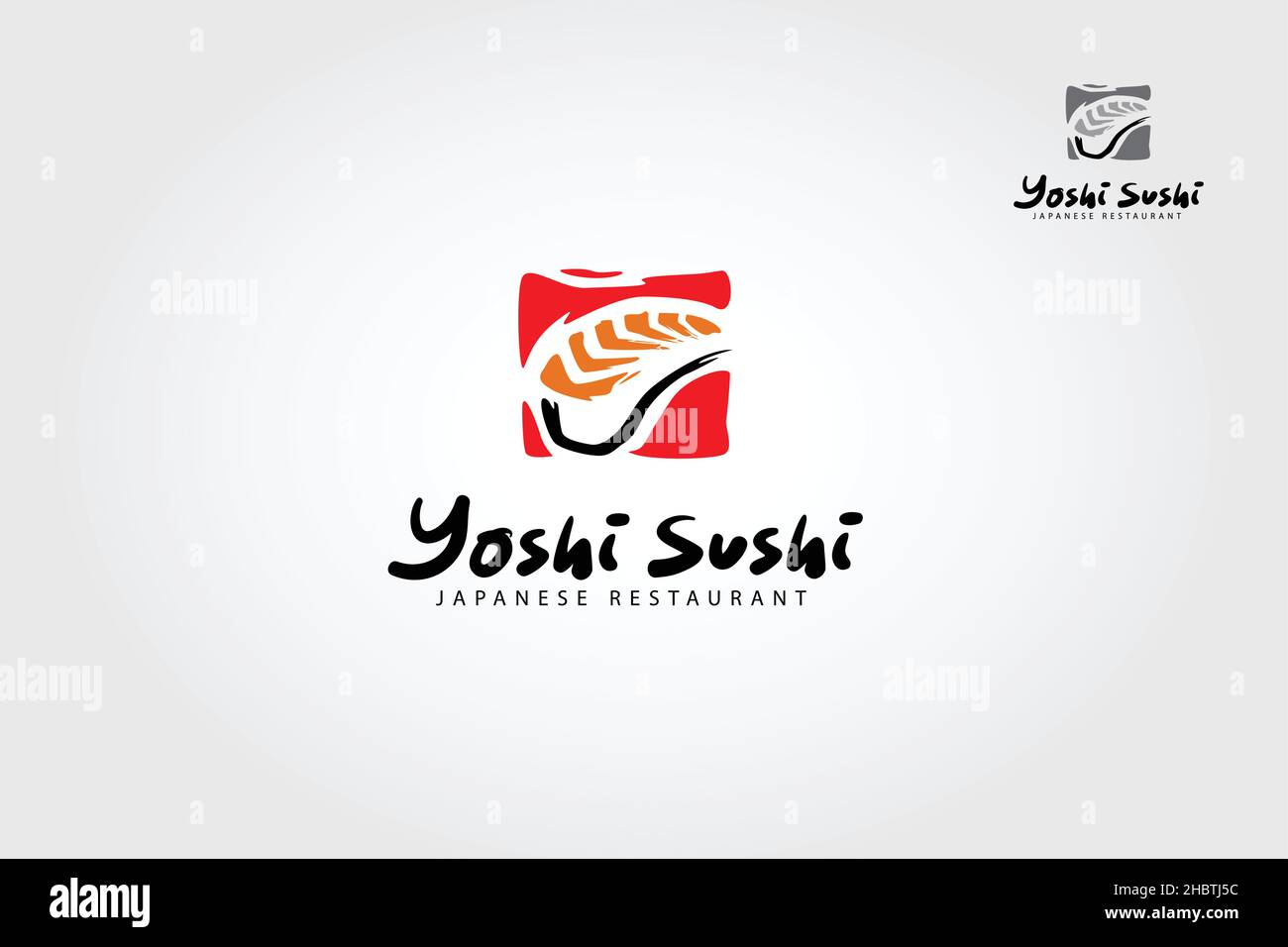 Yoshi Sushi Japanese Restaurant. Creative vector logo template Stock ...