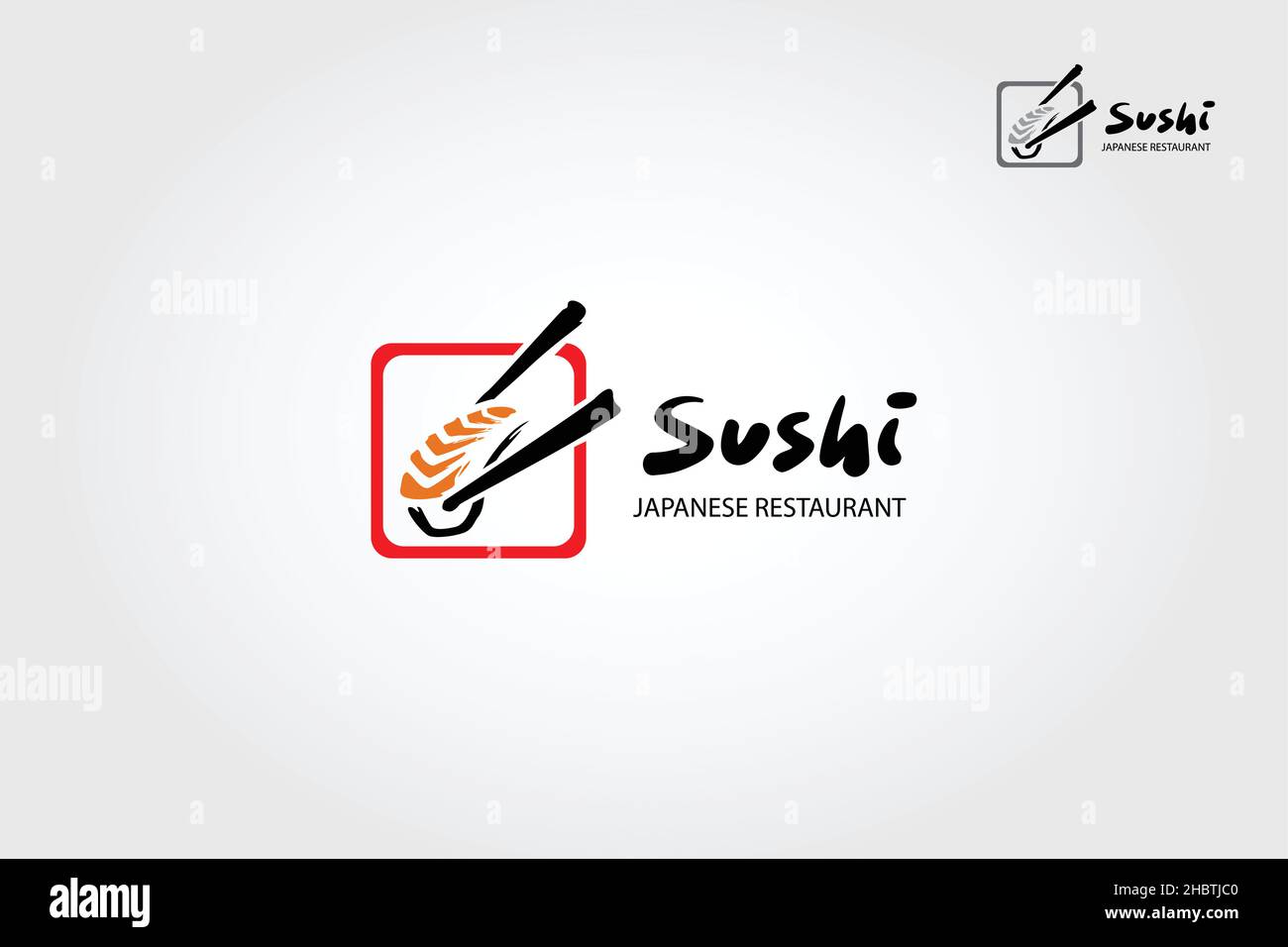 Sushi Japanese Restaurant. Creative vector logo template Stock Vector ...