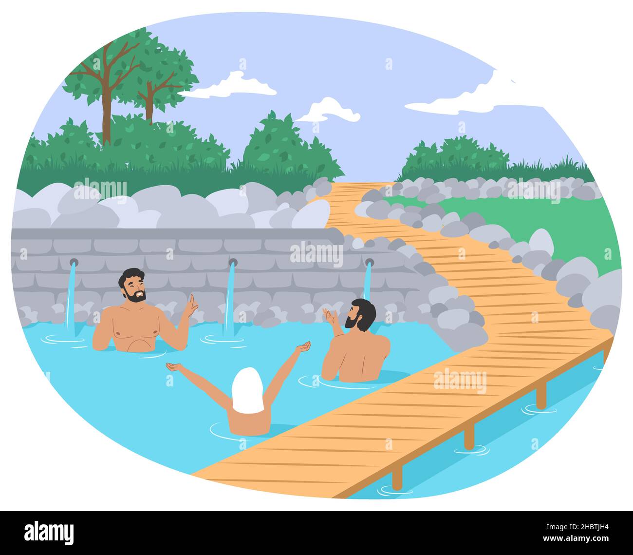 Thermal mineral springs Cut Out Stock Images & Pictures - Alamy