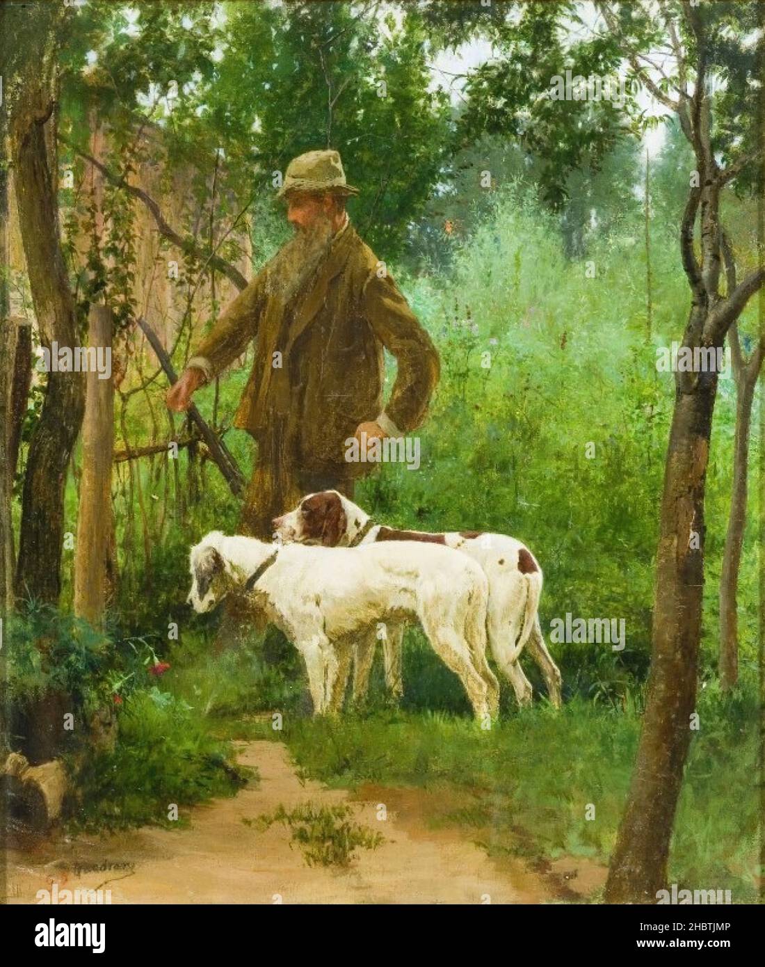 Il ritorno del bracconiere- unknown date - oil on wood 40 x 34 cm ...