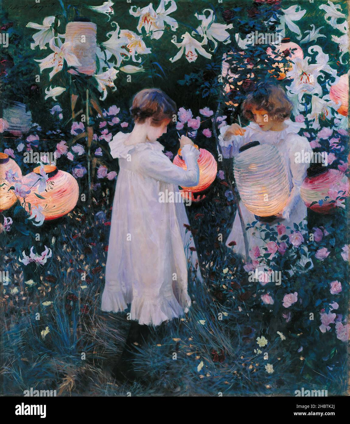 Singer sargent carnation lily lily rose hi-res stock photography and ...