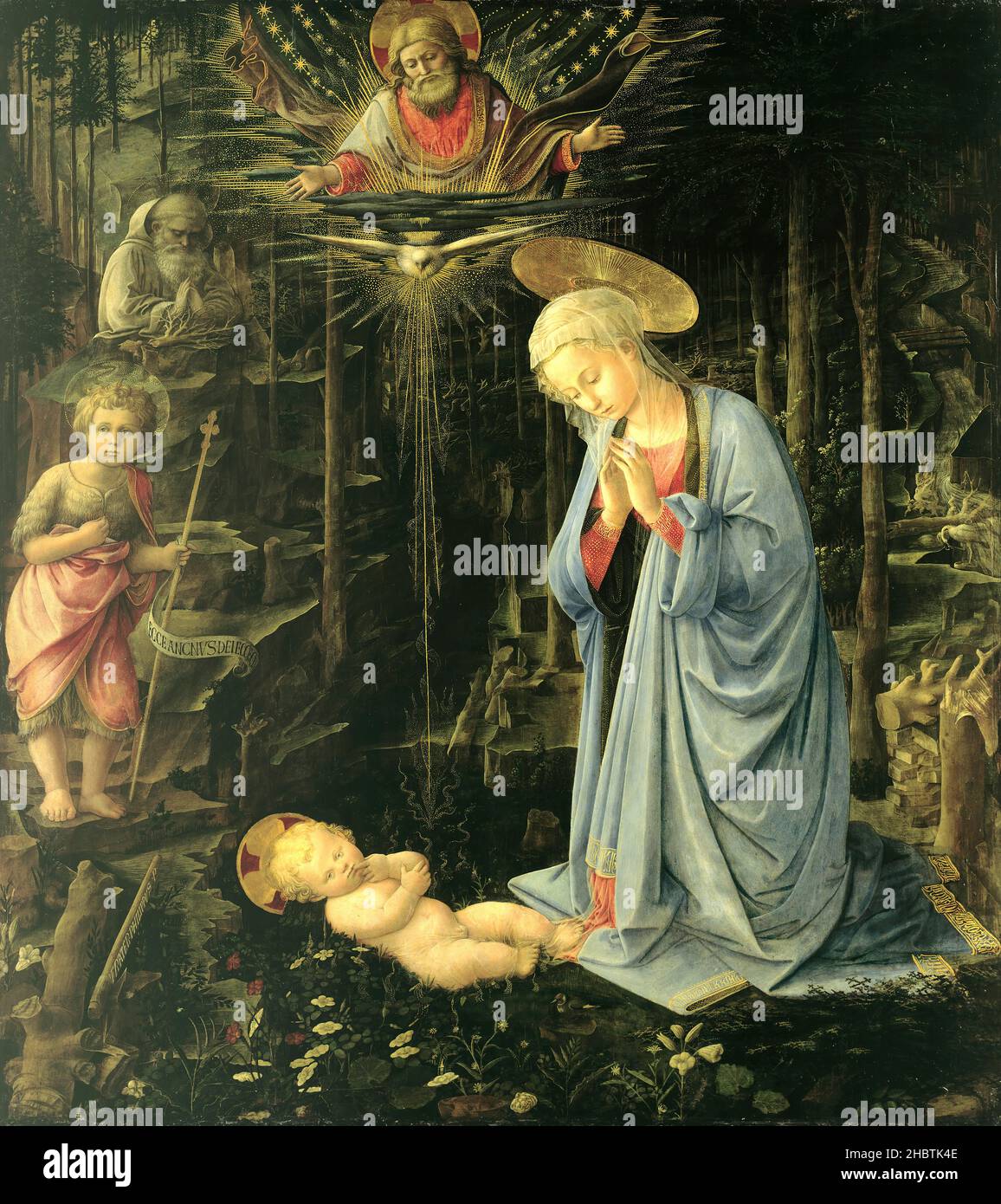 Filippo lippi adoration in the forest hi-res stock photography and images - Alamy