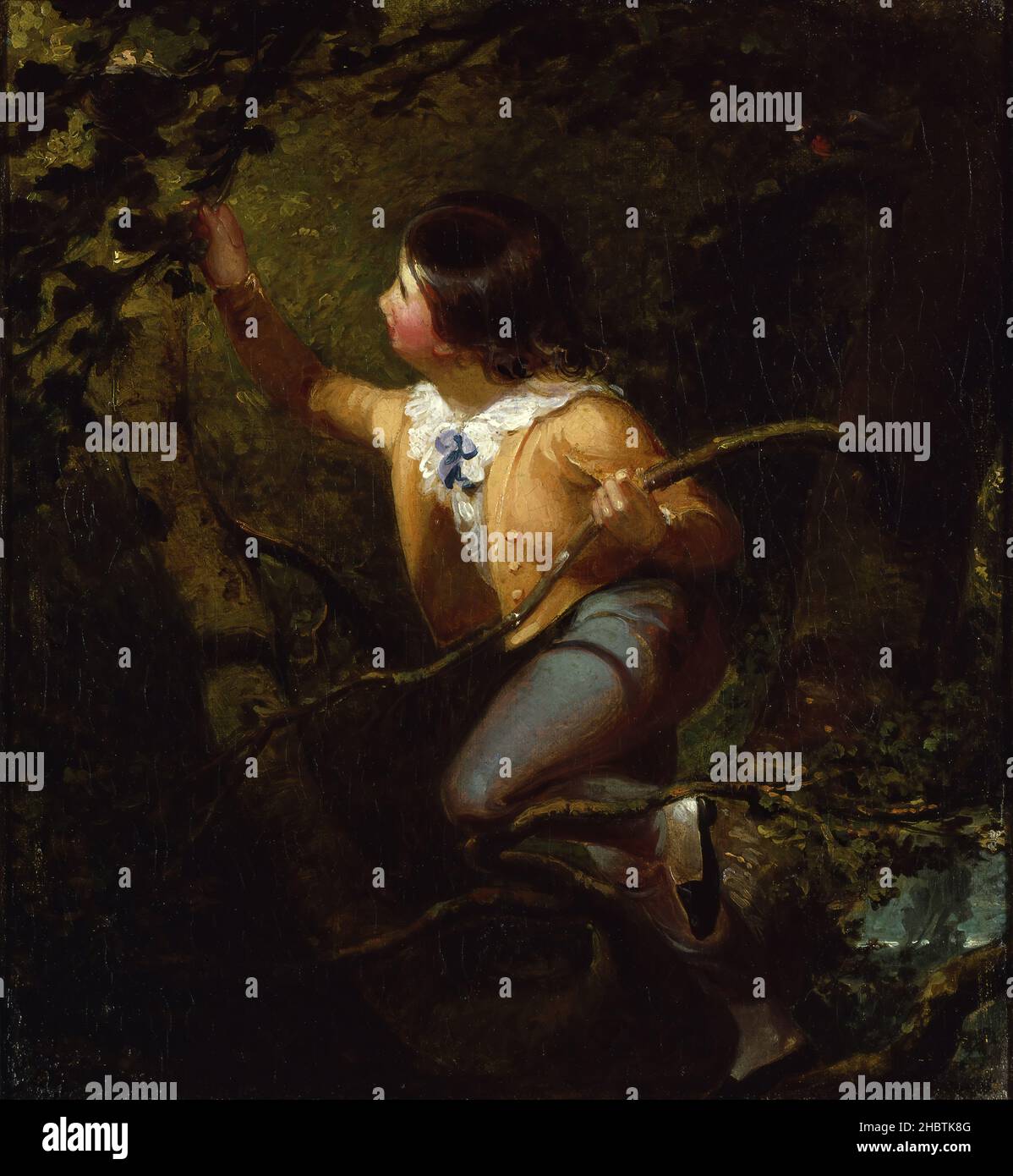 Emanuel Gottlieb Leutze - Bird Nesting Stock Photo - Alamy