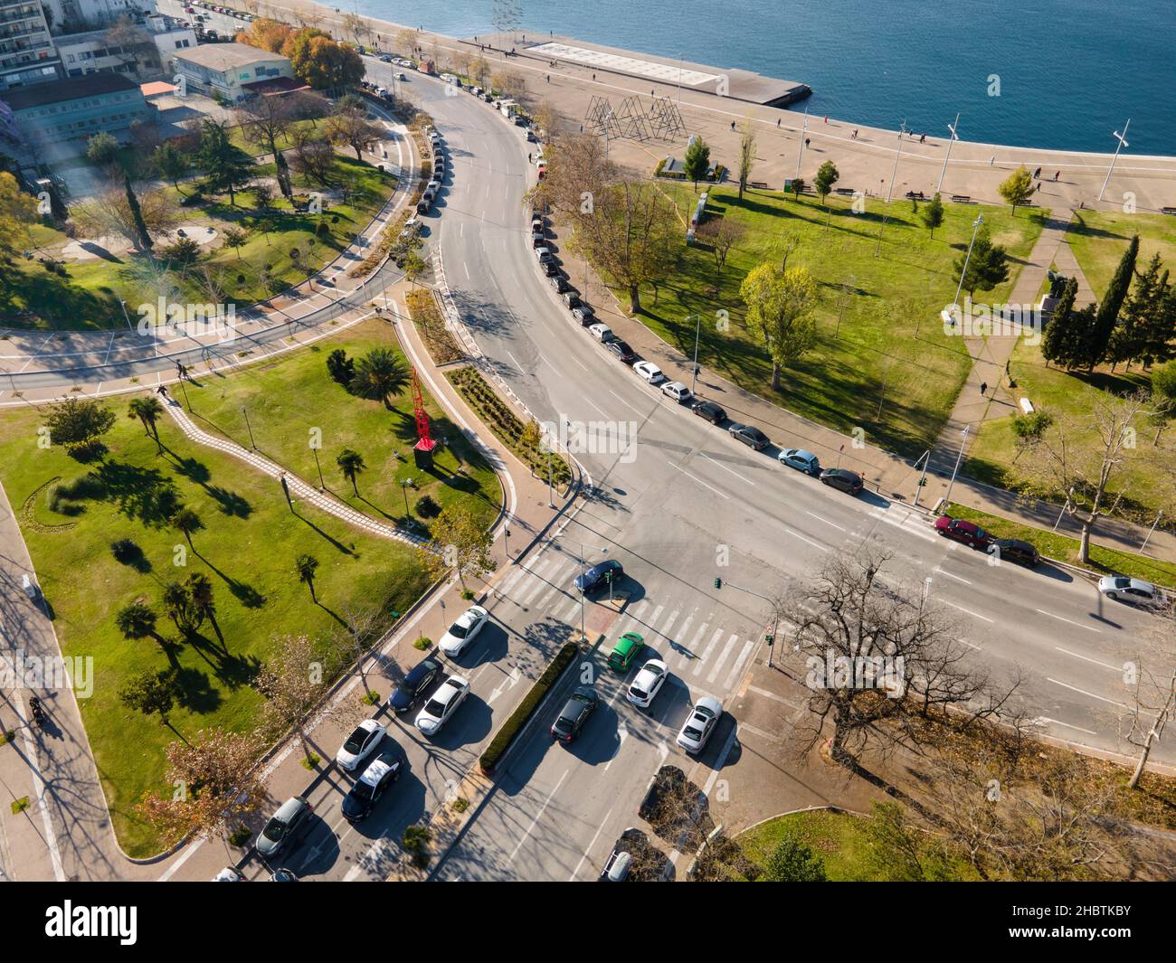 Aerial view of Faliro area in Thessaloniki, Greece Stock Photo - Alamy