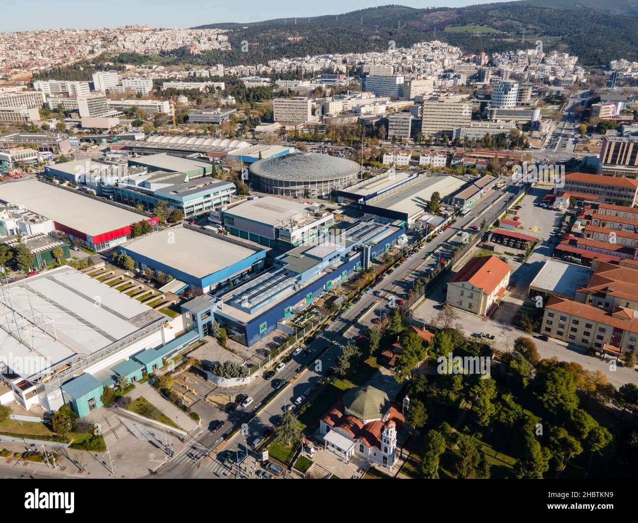 Aerial view of Faliro area in Thessaloniki, Greece Stock Photo - Alamy