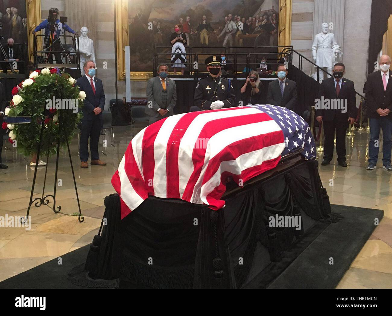 State funeral of John Lewis, body lying in state in the U.S. Capitol ca ...