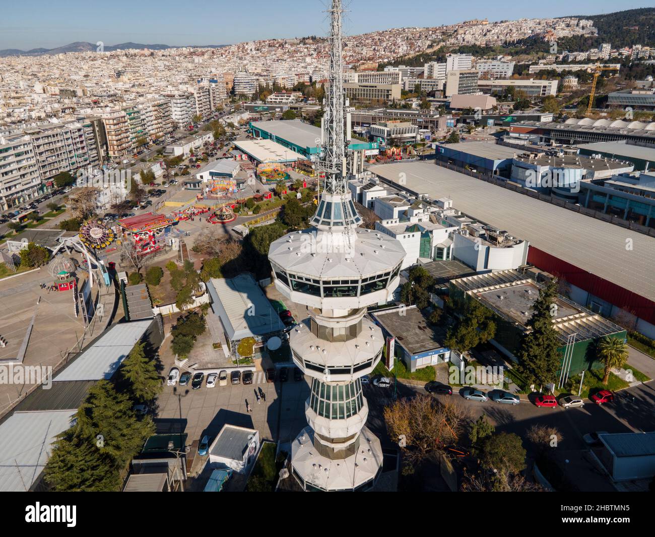 OTE telecommunications tower in Thessaloniki, Greece Stock Photo - Alamy