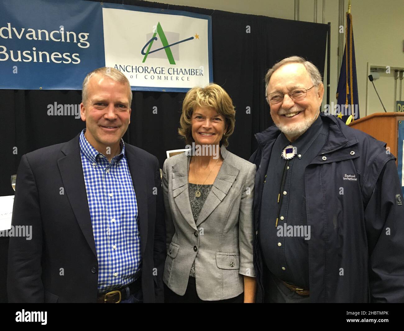 Senator Dan Sullivan, Senator Lisa Murkowski and Congressman Don Young ...