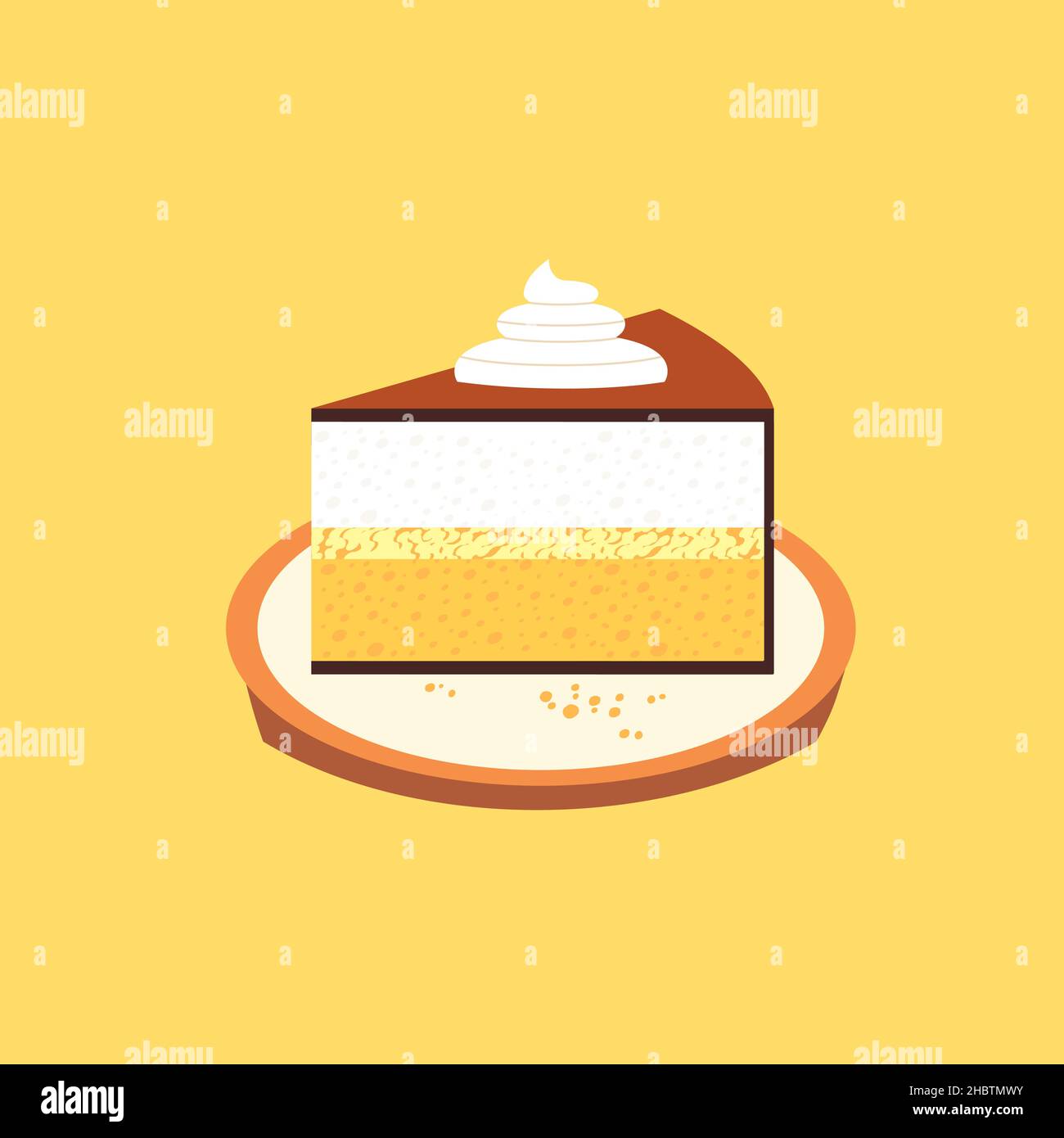 Creamy no bake cheesecake Stock Vector Images - Alamy