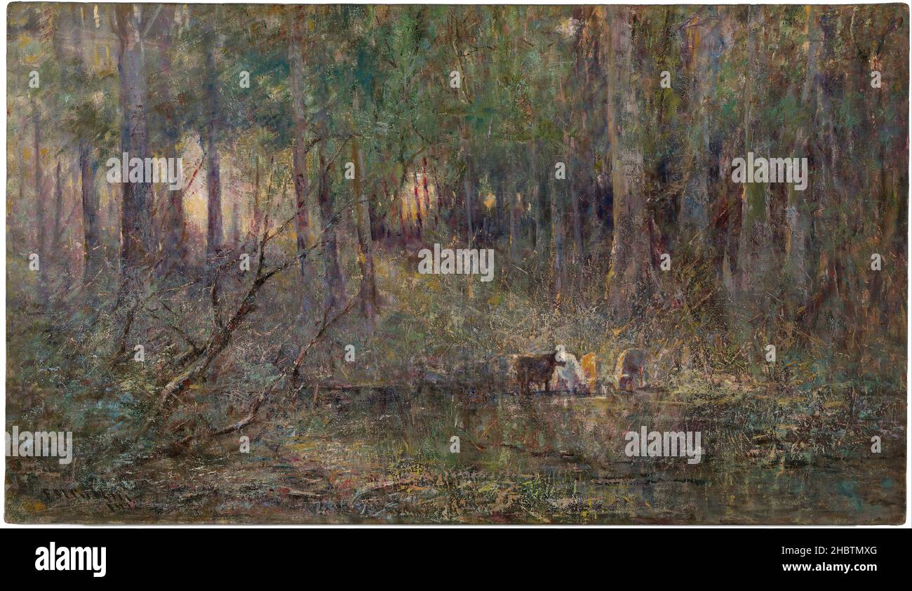 Frederick McCubbin - Violet and gold Stock Photo - Alamy
