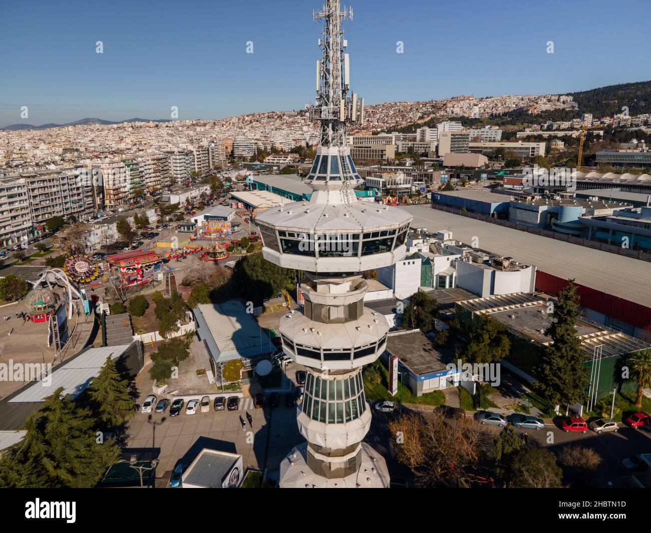 OTE telecommunications tower in Thessaloniki, Greece Stock Photo - Alamy