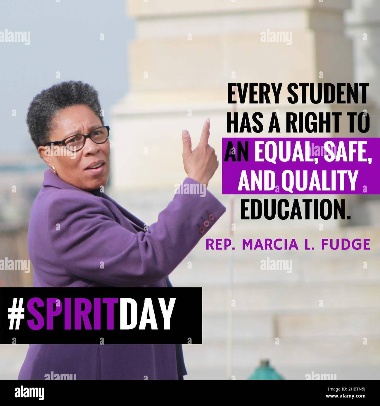 Meme featuring Marcia Fudge on Spirit Day 2016 ca. 20 October 2016 ...