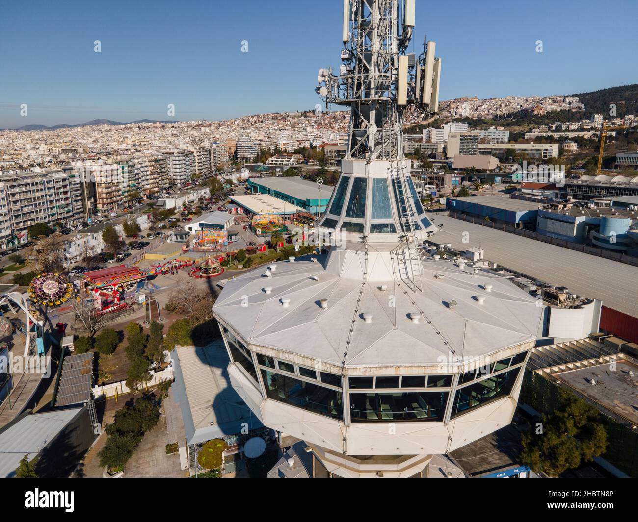 OTE telecommunications tower in Thessaloniki, Greece Stock Photo - Alamy