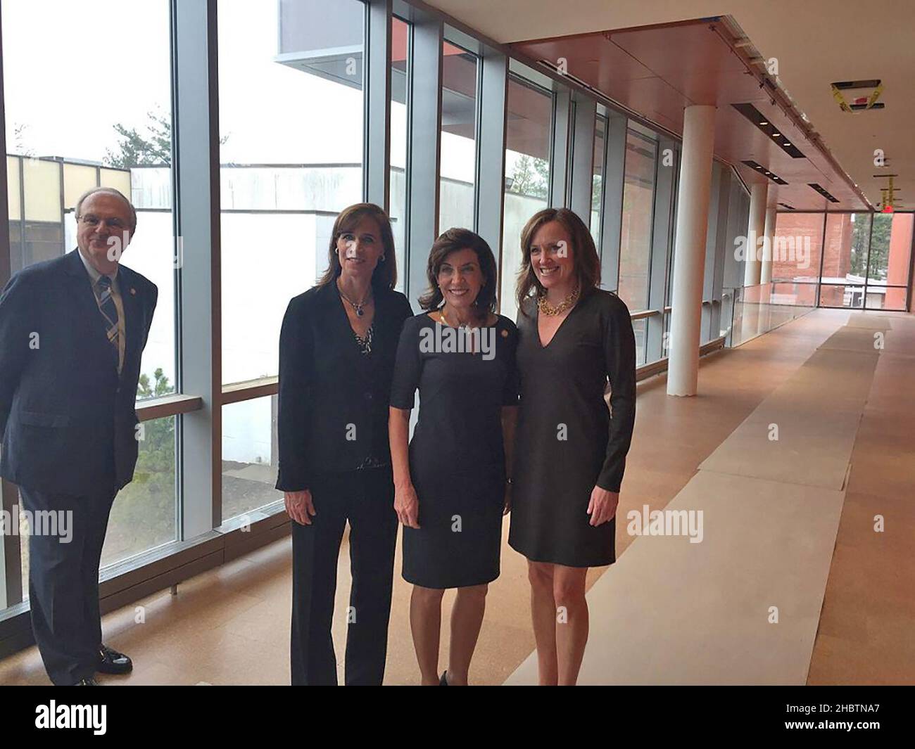 Kathleen Rice, Kathy Hochul, and Christine Riordan tour Adelphi ...