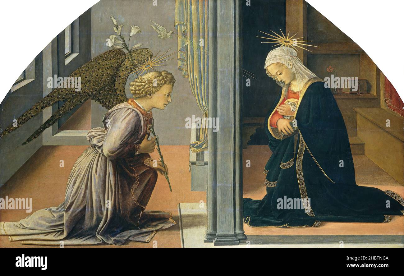 Filippo lippi annunciazione hi-res stock photography and images - Alamy