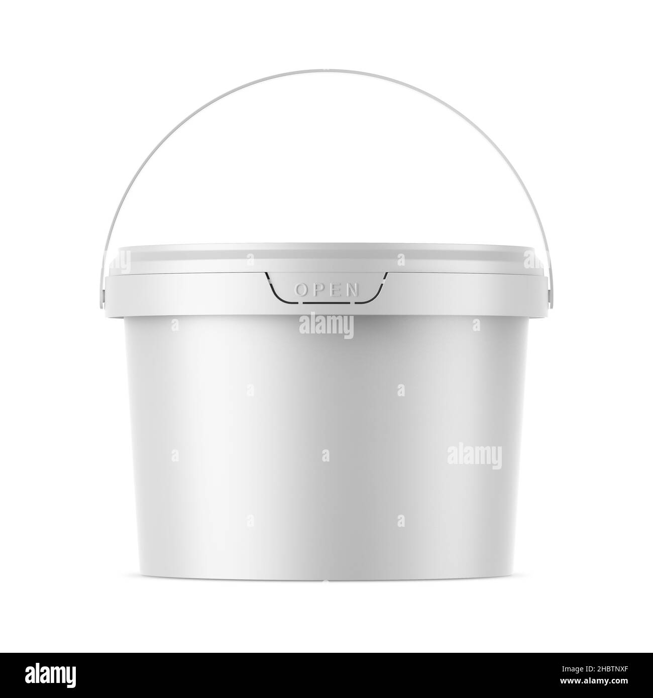 Bucket Mockup 3D Rendering on white background Stock Photo - Alamy