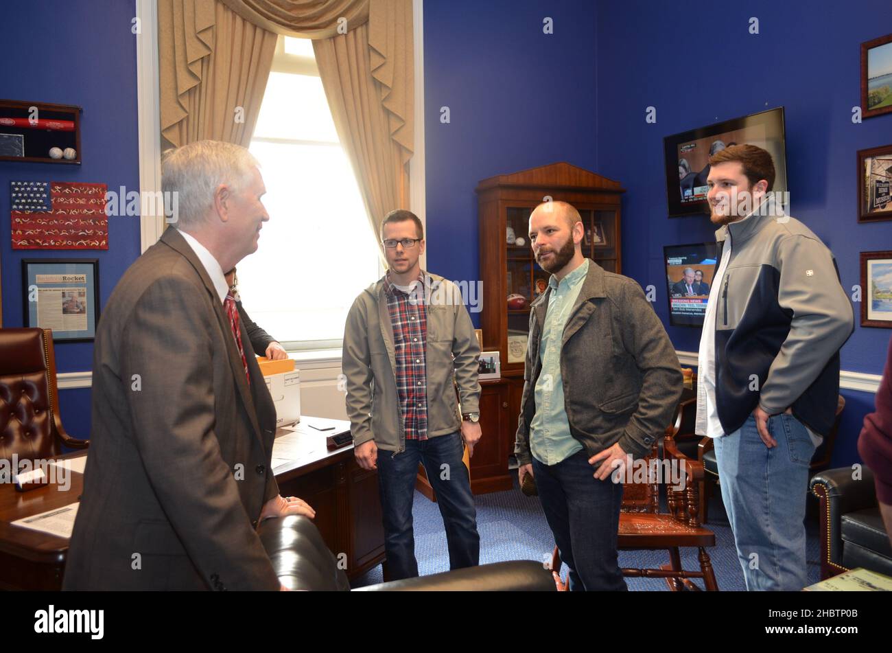 Visiting with inauguration guests hi-res stock photography and images ...