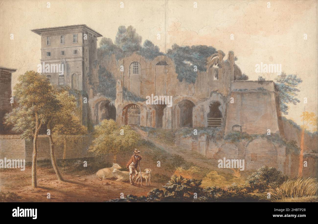 John Warwick Smith - In the Camp Vaccinio at Rome Stock Photo - Alamy