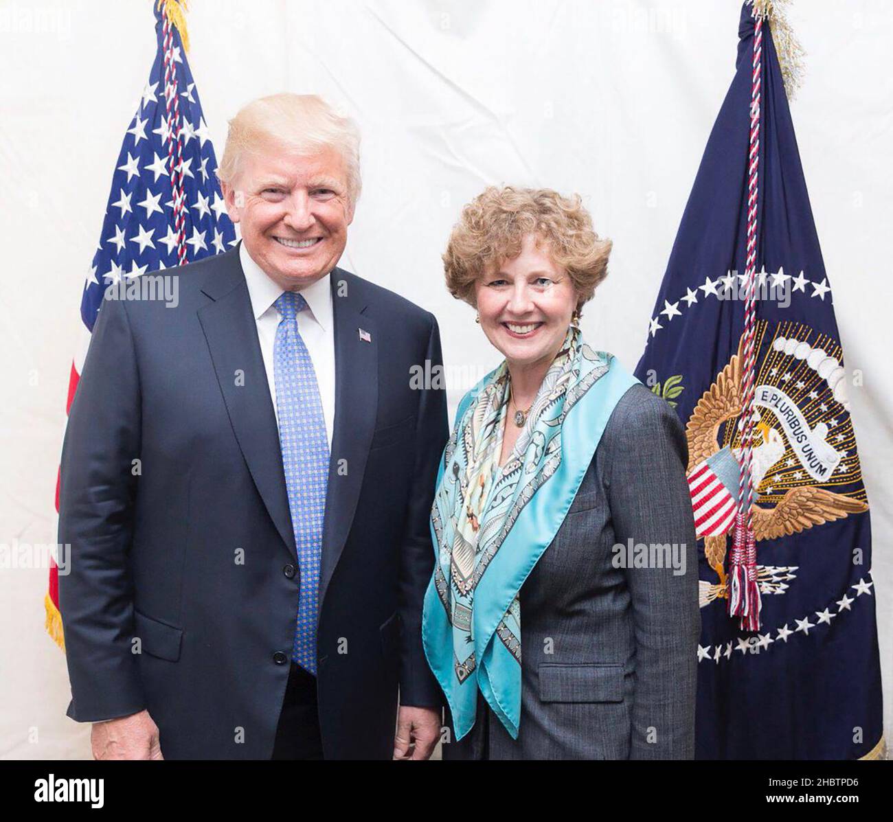 President Donald Trump with Congresswoman Susan Brooks Stock Photo - Alamy