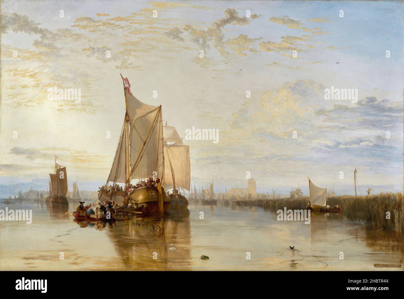 Dort or Dordrecht, The Dort Packet-Boat from Rotterdam Becalmed - 1818 ...
