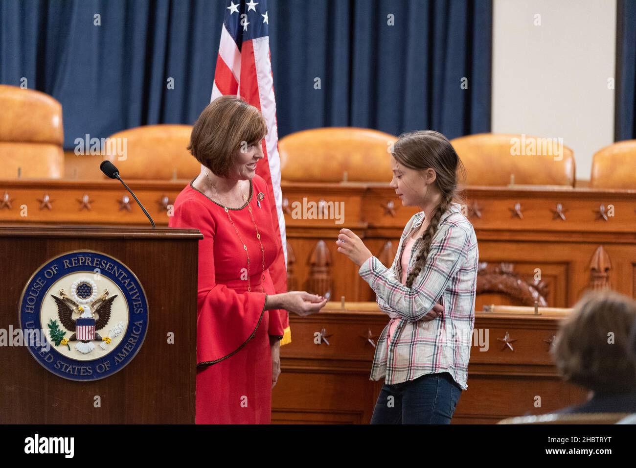 U.S. House Representative Kathy Castor talks with Swedish environmental ...