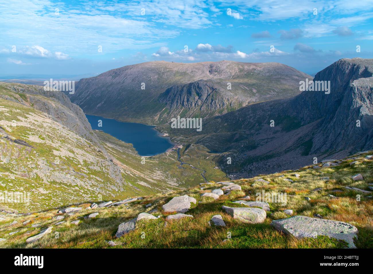A view of the River Avon in the Cairngorms National Park in Scotland ...