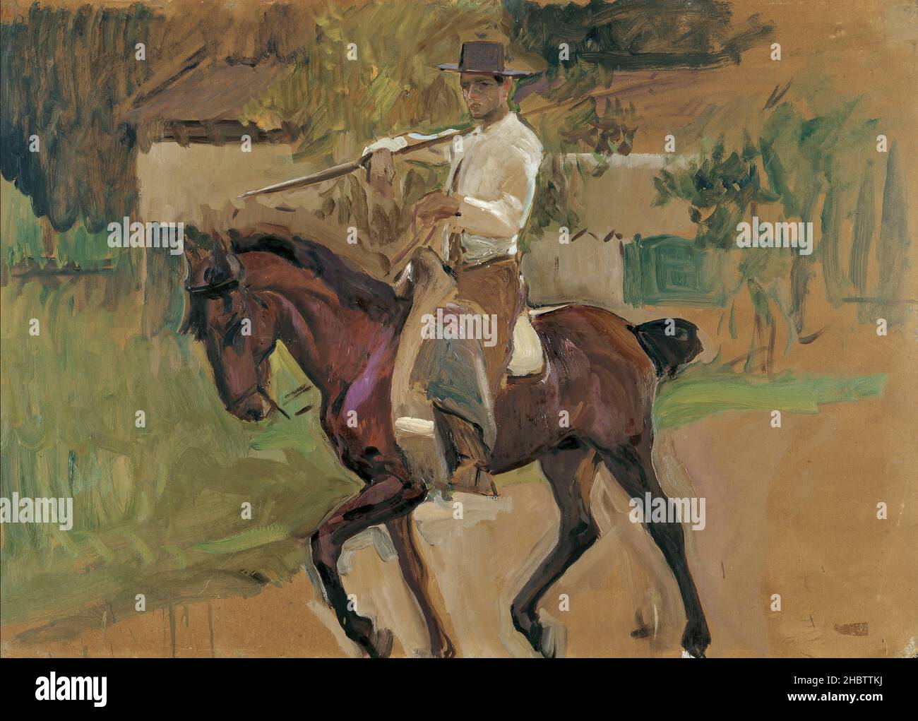 Garrochista, Seville - 1914 - oil on cartone 75 x 105 cm - Sorolla ...